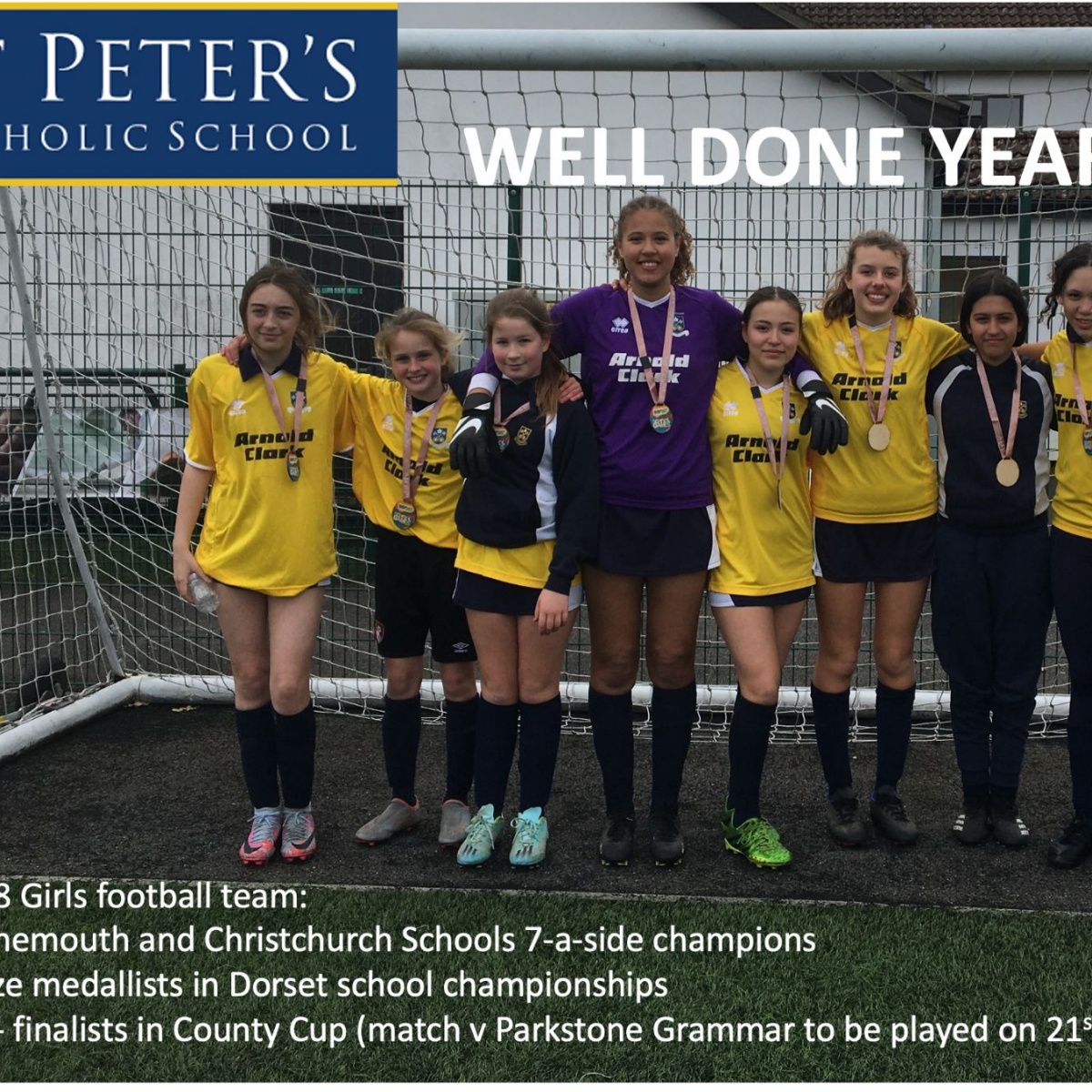 St Peter's Catholic School - Year 8 Girls Football