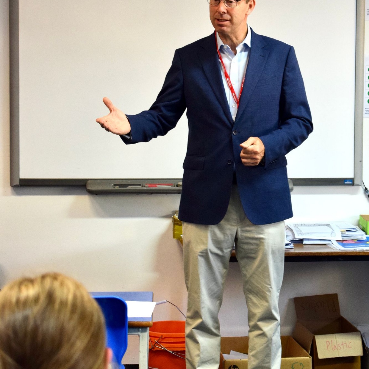 St Peter's Catholic School - Tobias Ellwood visit
