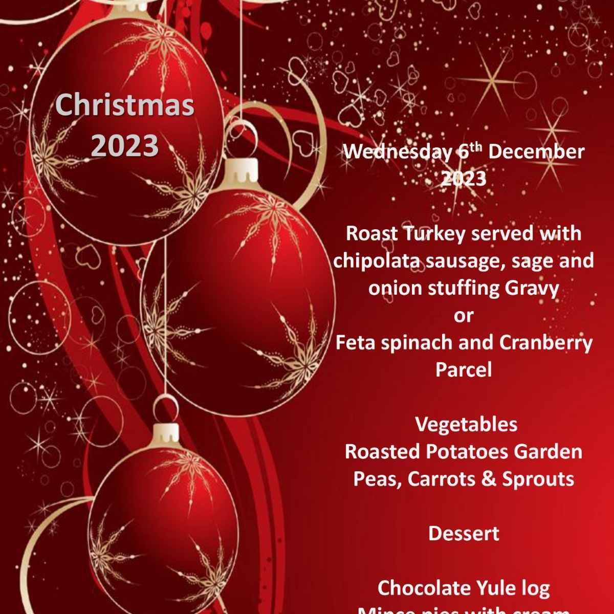 St Peter's Catholic School - Christmas Lunch 2023